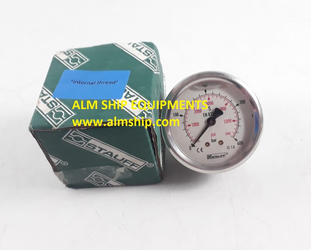 Stauff 1910000401 SPG063-00400-01-P-B04 Pressure Gauge | ALM SHIP